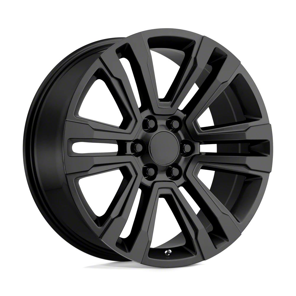 Silverado 1500 PR182 Satin Black 6-Lug Wheel; 20x9; 24mm Offset (99-06 ...