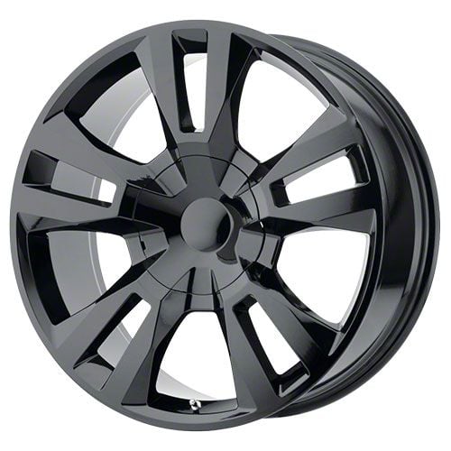 Silverado 1500 PR188 Gloss Black 6-Lug Wheel; 22x9; 24mm Offset (99-06 ...