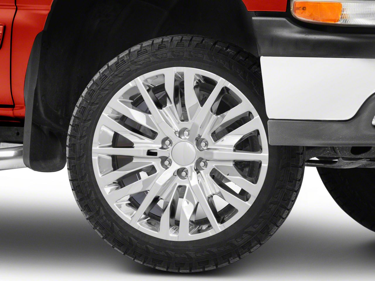Silverado 1500 PR198 Chrome 6-Lug Wheel; 22x9; 28mm Offset (99-06 ...