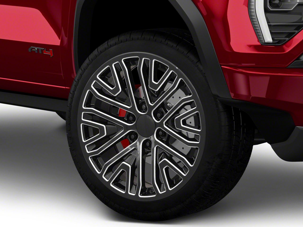 Canyon PR197 Gloss Black Milled 6-Lug Wheel; 22x9; 28mm Offset (23-26 ...