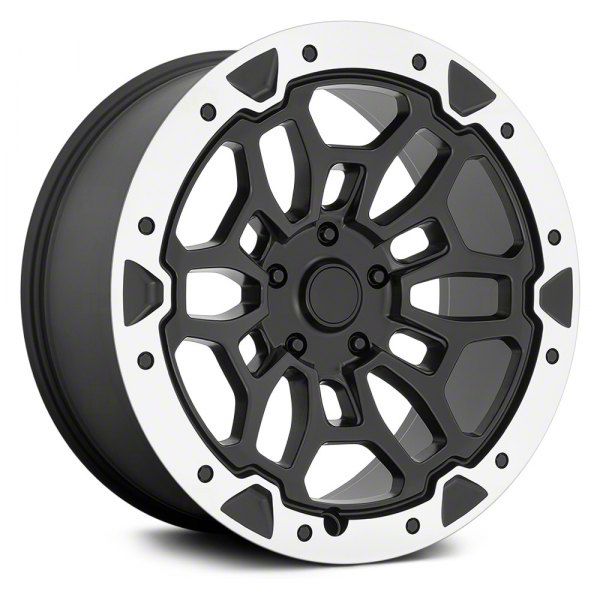 Performance Replicas Dakota TRX Style Gloss Black Machined 5-Lug Wheel ...