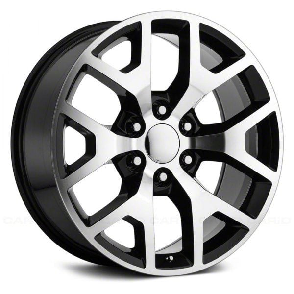 RAM 1500 PR169 Gloss Black Machined 6-Lug Wheel; 20x9; 27mm Offset (19 ...