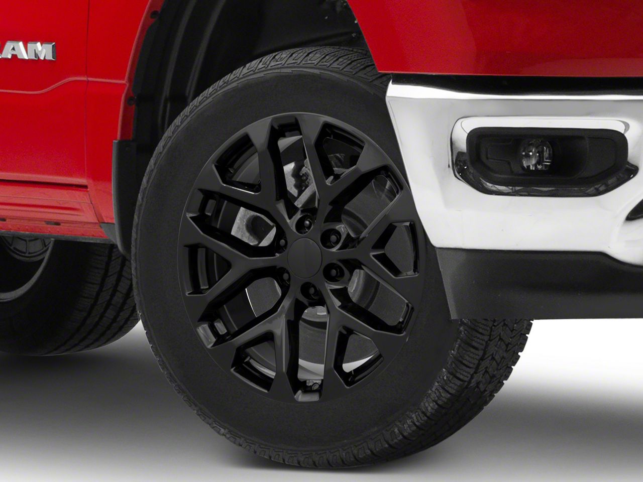 RAM 1500 PR177 Gloss Black 6-Lug Wheel; 20x9; 24mm Offset (19-25 RAM ...