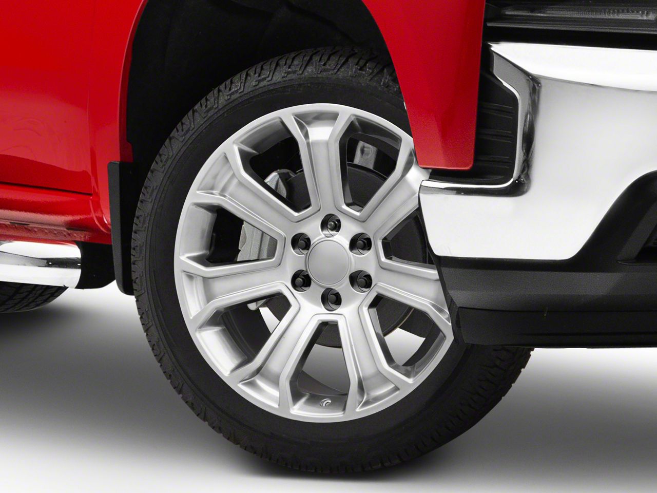 Silverado 1500 PR166 Hyper Silver 6-Lug Wheel; 22x9; 24mm Offset (19-26 ...