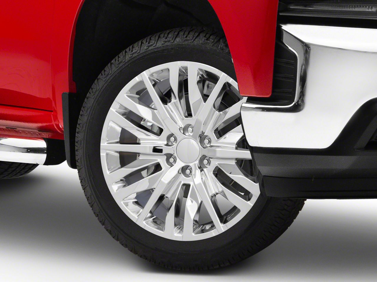 Silverado 1500 PR198 Chrome 6-Lug Wheel; 22x9; 28mm Offset (19-26 ...