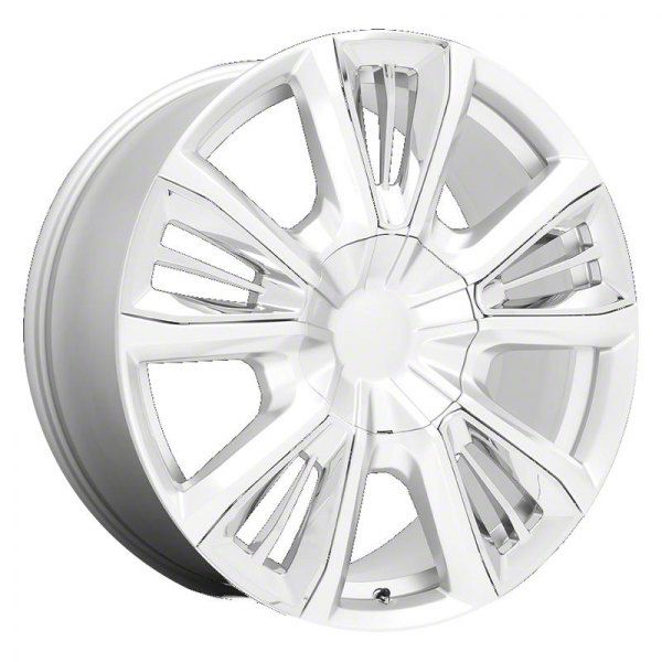 Tahoe PR212 Silver with Chrome Accents 6-Lug Wheel; 22x9; 28mm Offset ...