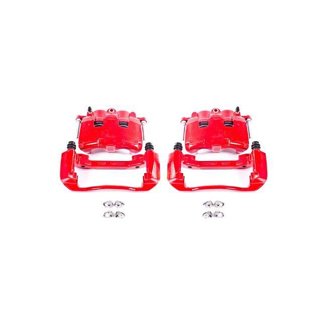 PowerStop RAM 1500 Performance Front Brake Calipers; Red R102800 (02-18 ...