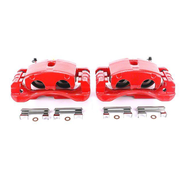 PowerStop Sierra 3500 Performance Rear Brake Calipers; Red S4728 (04-10 ...