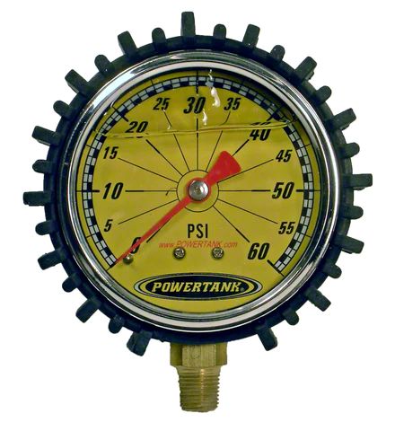 Power Tank Sierra 2500 Replacement Liquid Analog Tire Inflator Gauge ...