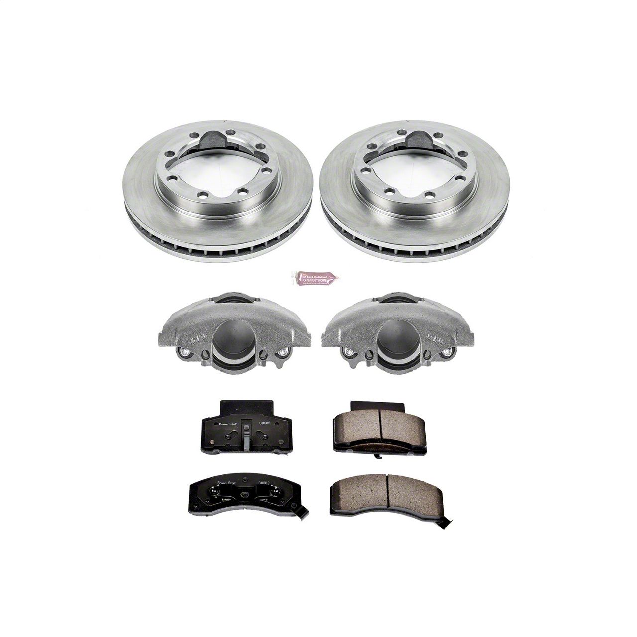 PowerStop RAM 2500 OE Replacement 8-Lug Brake Rotor, Pad and Caliper ...