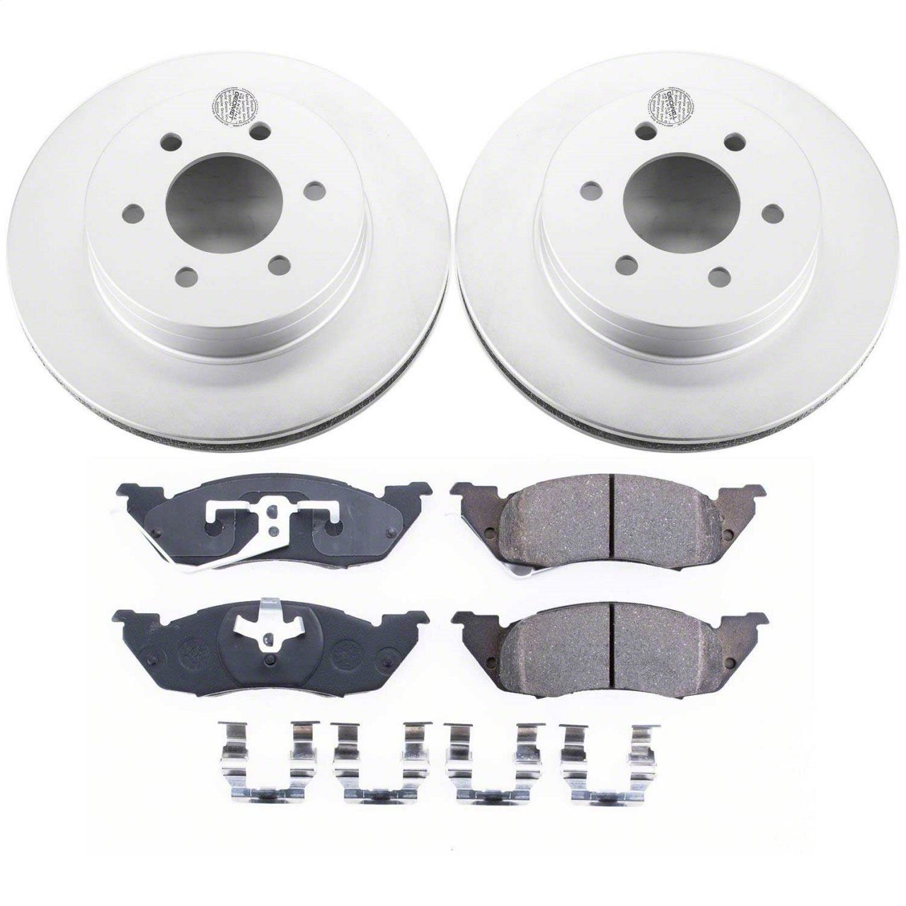 PowerStop Dakota Z17 Evolution Plus 6-Lug Brake Rotor and Pad Kit ...