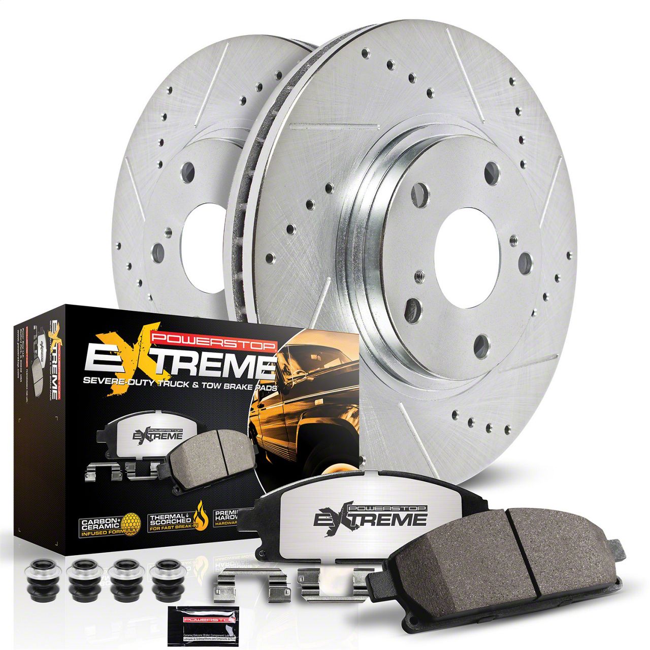 PowerStop Maverick Z36 Extreme Truck and Tow 5-Lug Brake Rotor and Pad ...