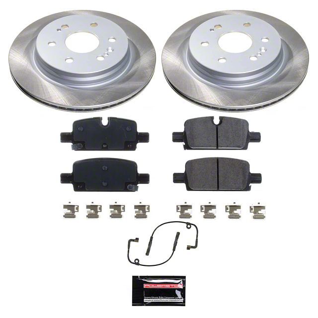 PowerStop Tahoe Semi-Coated 6-Lug Brake Rotor and Pad Kit; Rear SC8173 ...