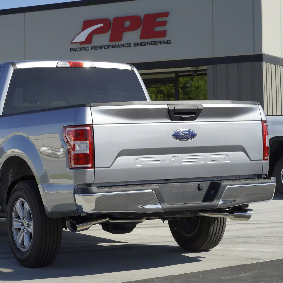 PPE F-150 Dual Exhaust System with Polished Tubes and Polished Tips ...