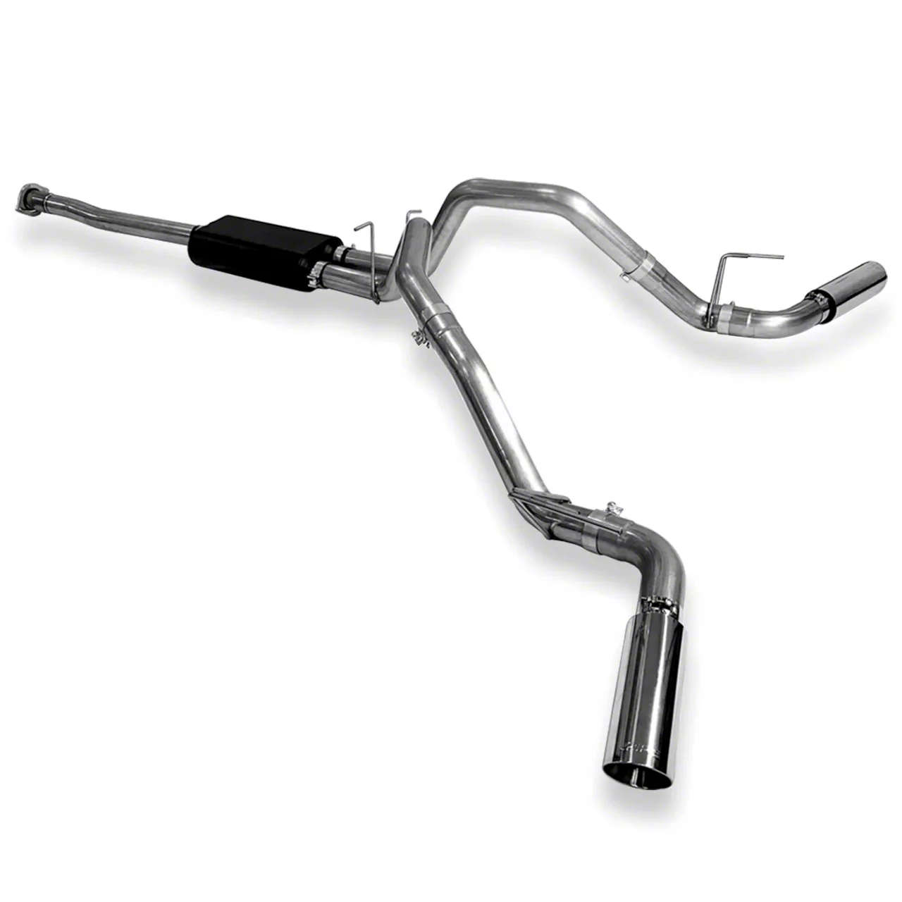 PPE RAM 1500 Dual Exhaust System with Polished Tips; Side/Rear Exit ...