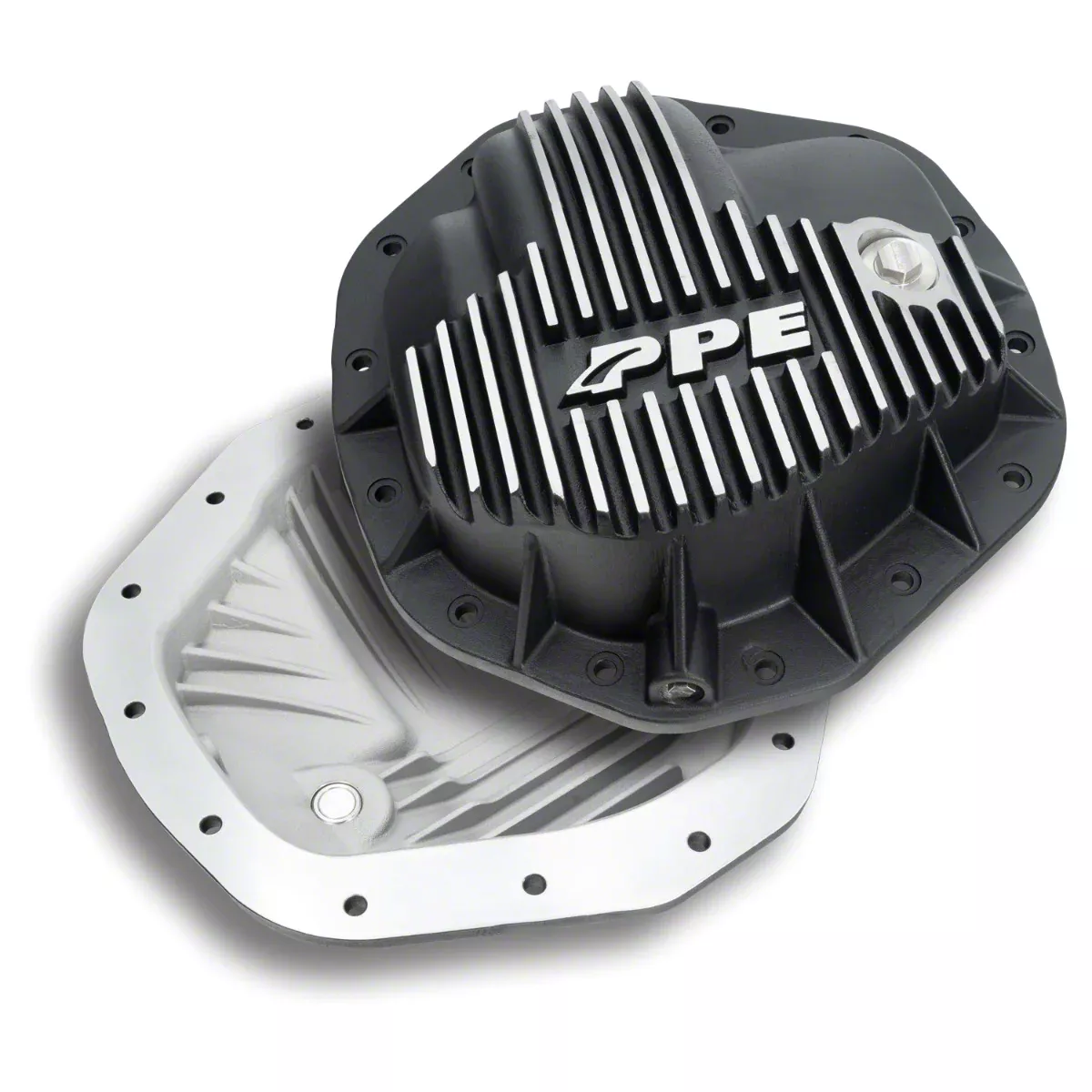 PPE Sierra 2500 Heavy-Duty Aluminum Rear Differential Cover; Brushed ...