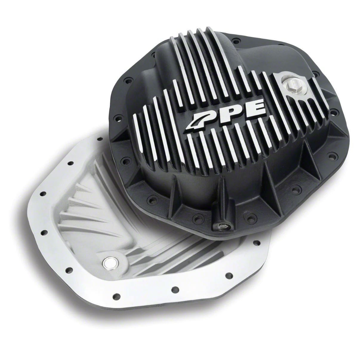 PPE Sierra 3500 Heavy-Duty Aluminum Rear Differential Cover; Brushed ...