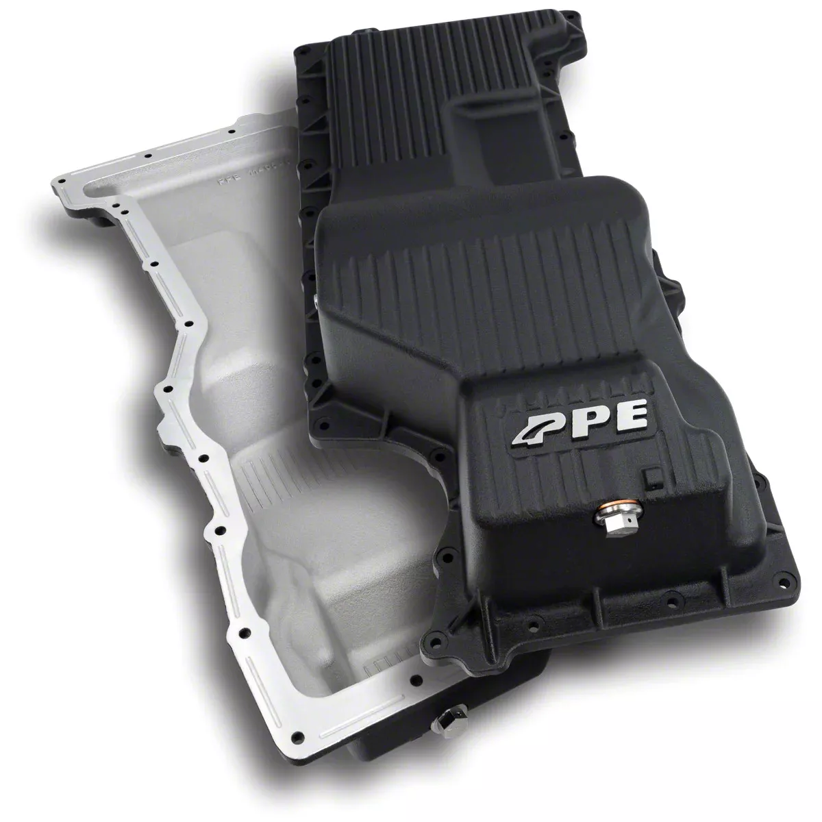 PPE Silverado 1500 Heavy-Duty Deep Cast Aluminum Engine Oil Pan; Black ...