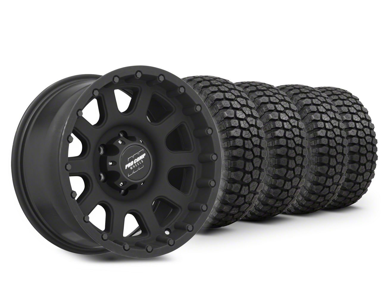 F-150 17x9 Pro Comp 32 Series Wheel & 33in Ironman Mud-Terrain All ...