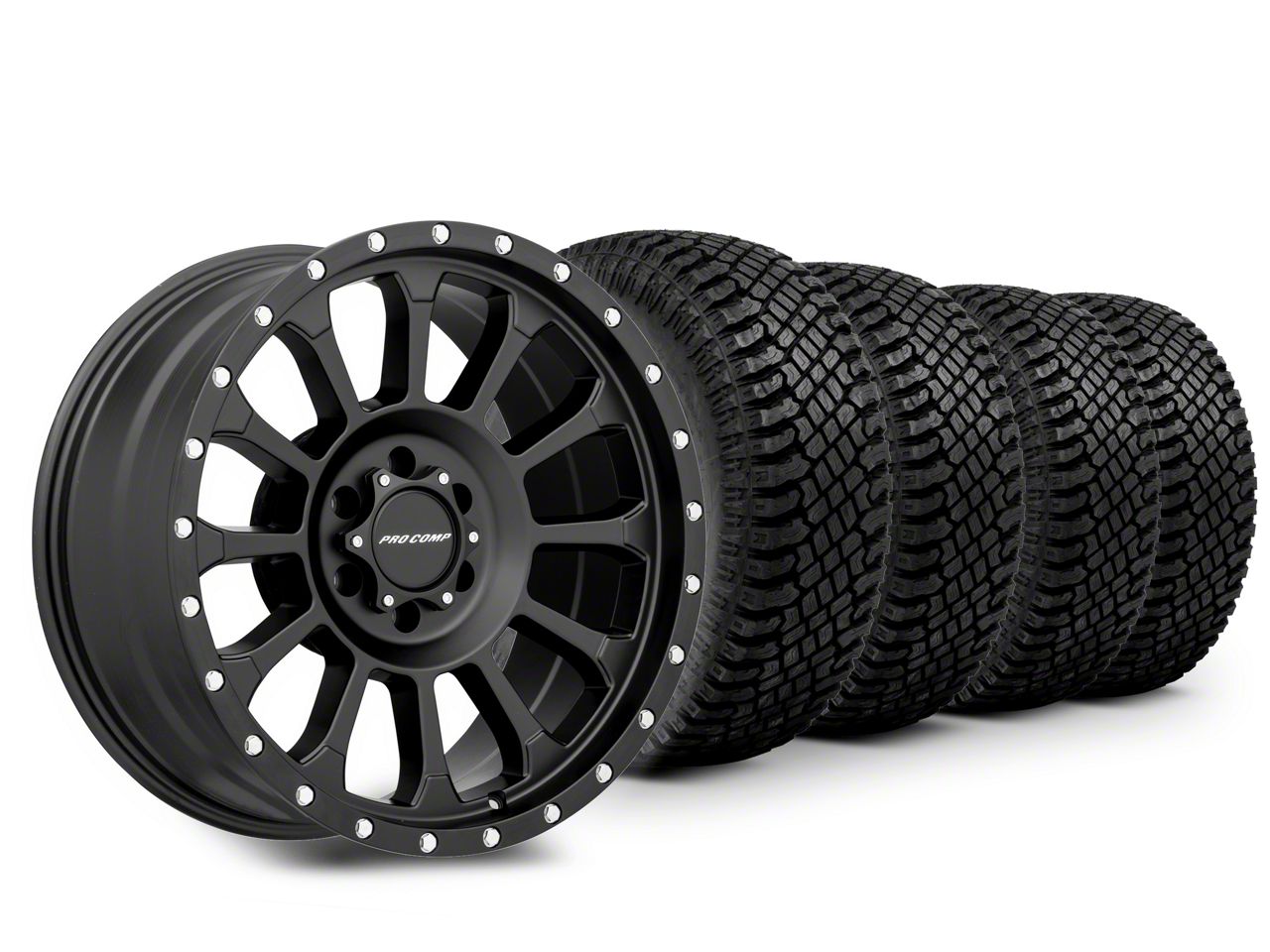 F-150 20x9 Pro Comp Rockwell Wheel & 33in Atturo All-Terrain Trail ...