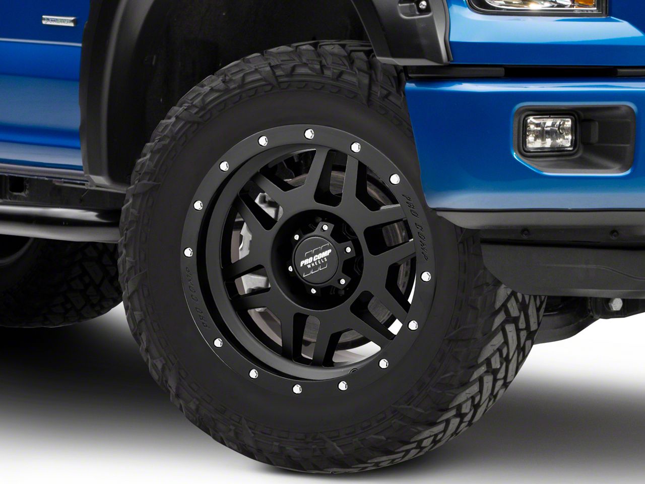 Pro Comp Wheels F-150 Phaser Satin Black 6-Lug Wheel - 20x9; -12mm ...