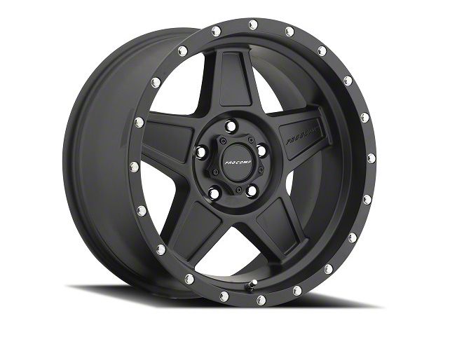 Pro Comp Wheels Silverado Predator Satin Black 6-Lug Wheel - 18x9; 0mm ...