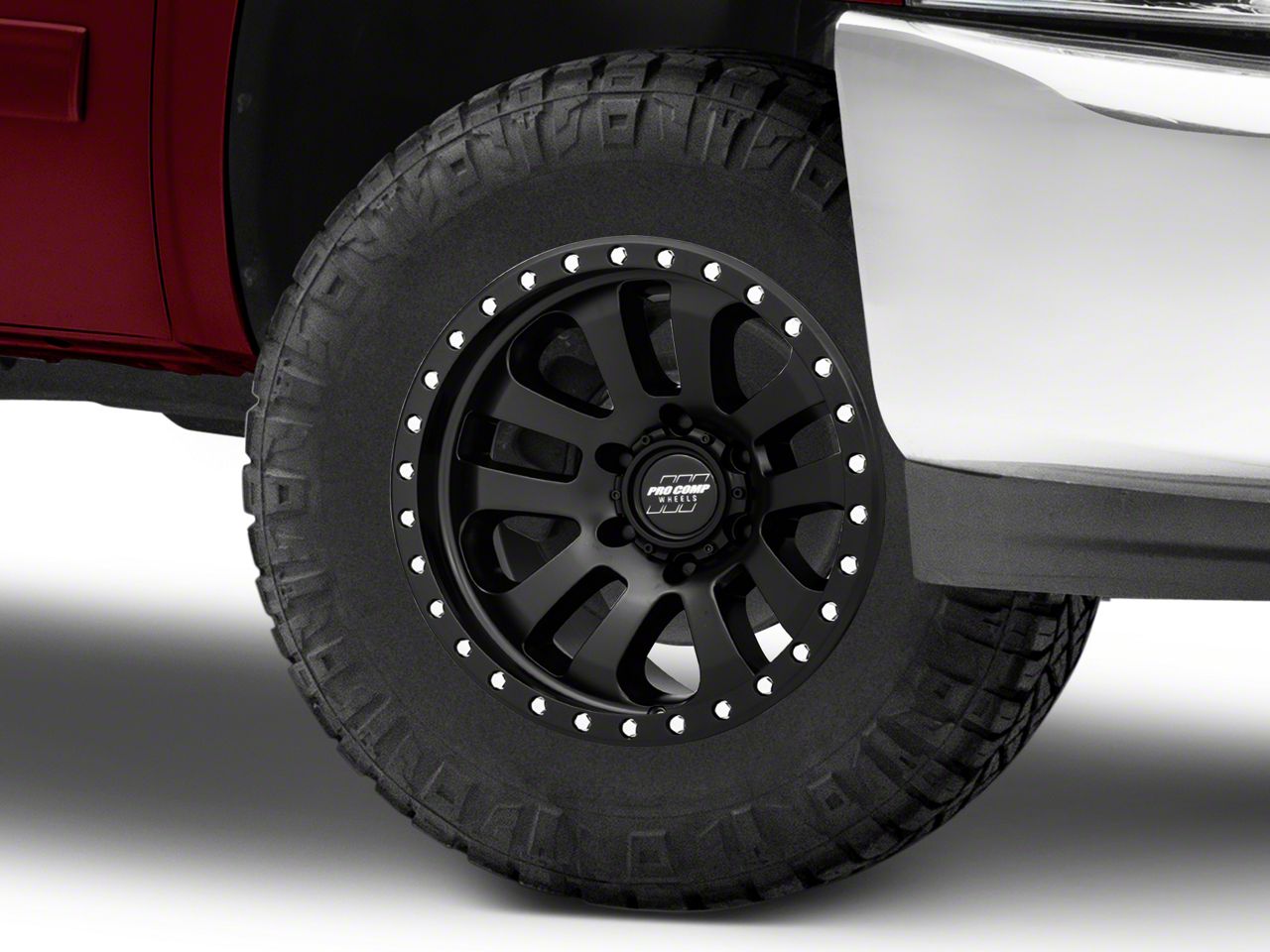 Pro Comp Wheels Silverado Prodigy Satin Black 6-Lug Wheel - 17x9; -6mm ...