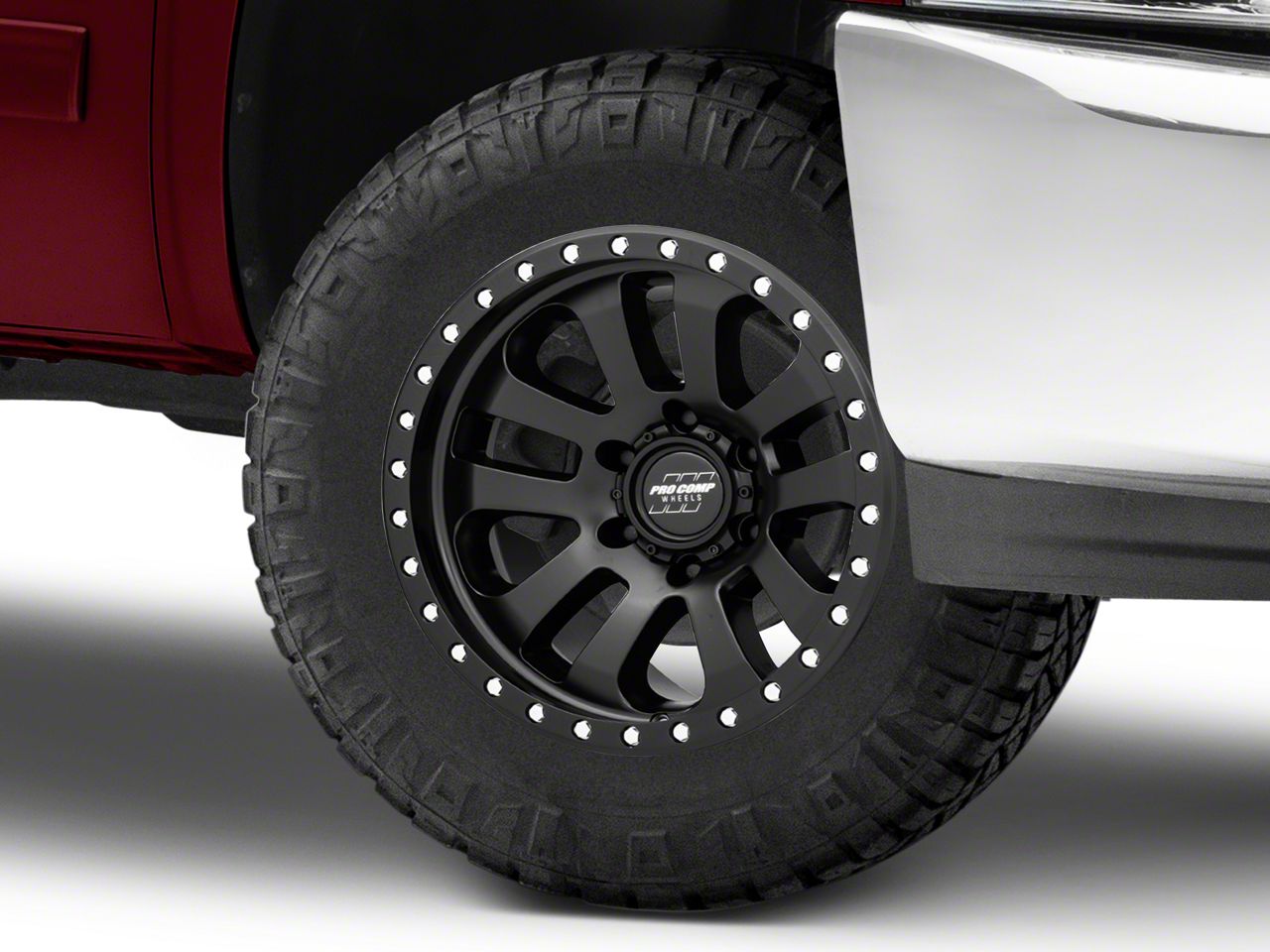 Pro Comp Wheels Silverado Prodigy Satin Black 6-Lug Wheel - 18x9; 0mm ...