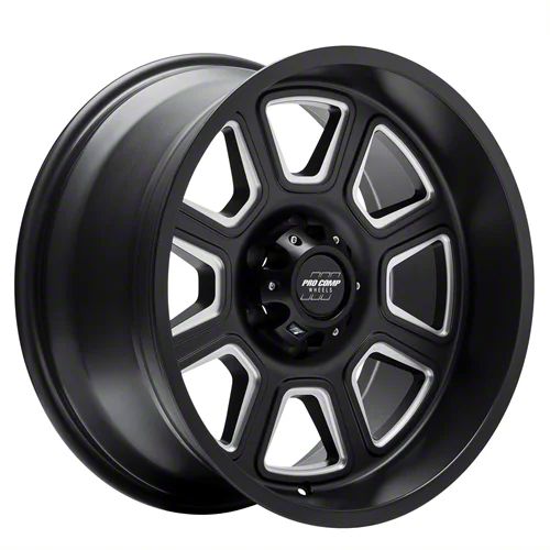 Pro Comp Wheels RAM 1500 64 Series Gunner Satin Black Milled 5-Lug ...