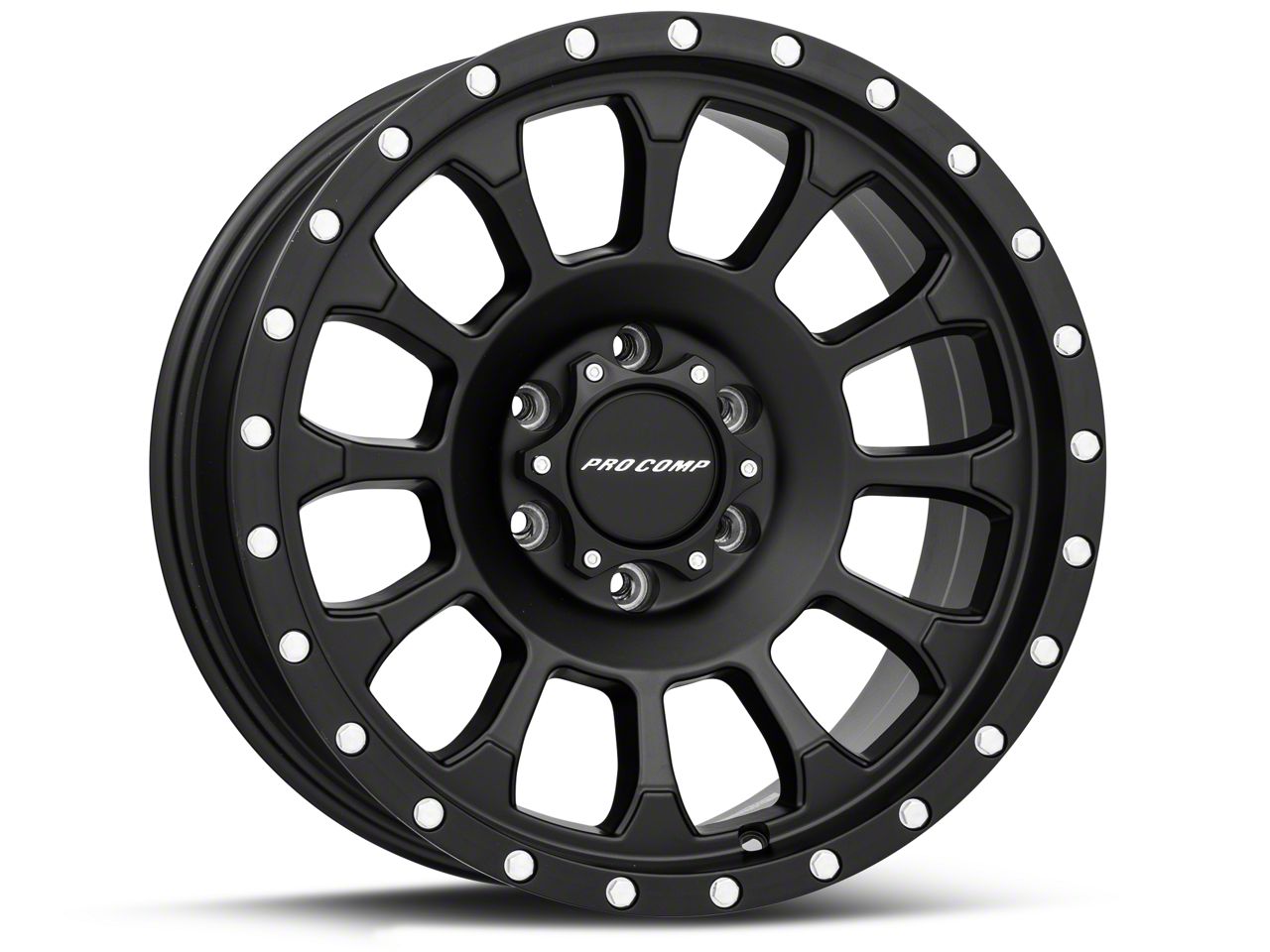 Pro Comp Wheels F-150 Rockwell Satin Black 6-Lug Wheel - 18x9; 0mm ...