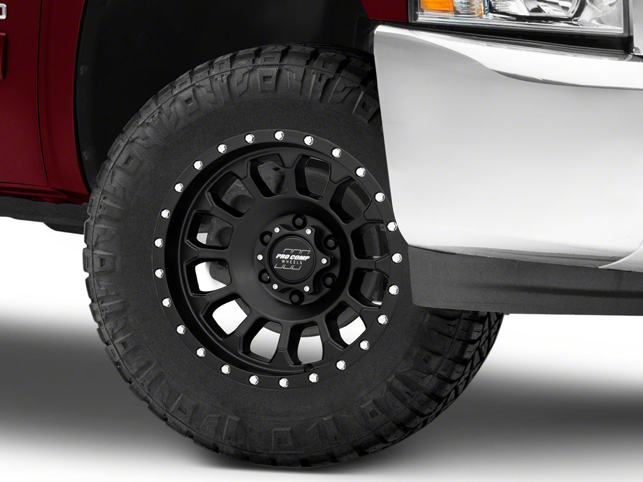 Pro Comp Wheels Silverado Rockwell Satin Black 6-Lug Wheel - 18x9; 0mm ...