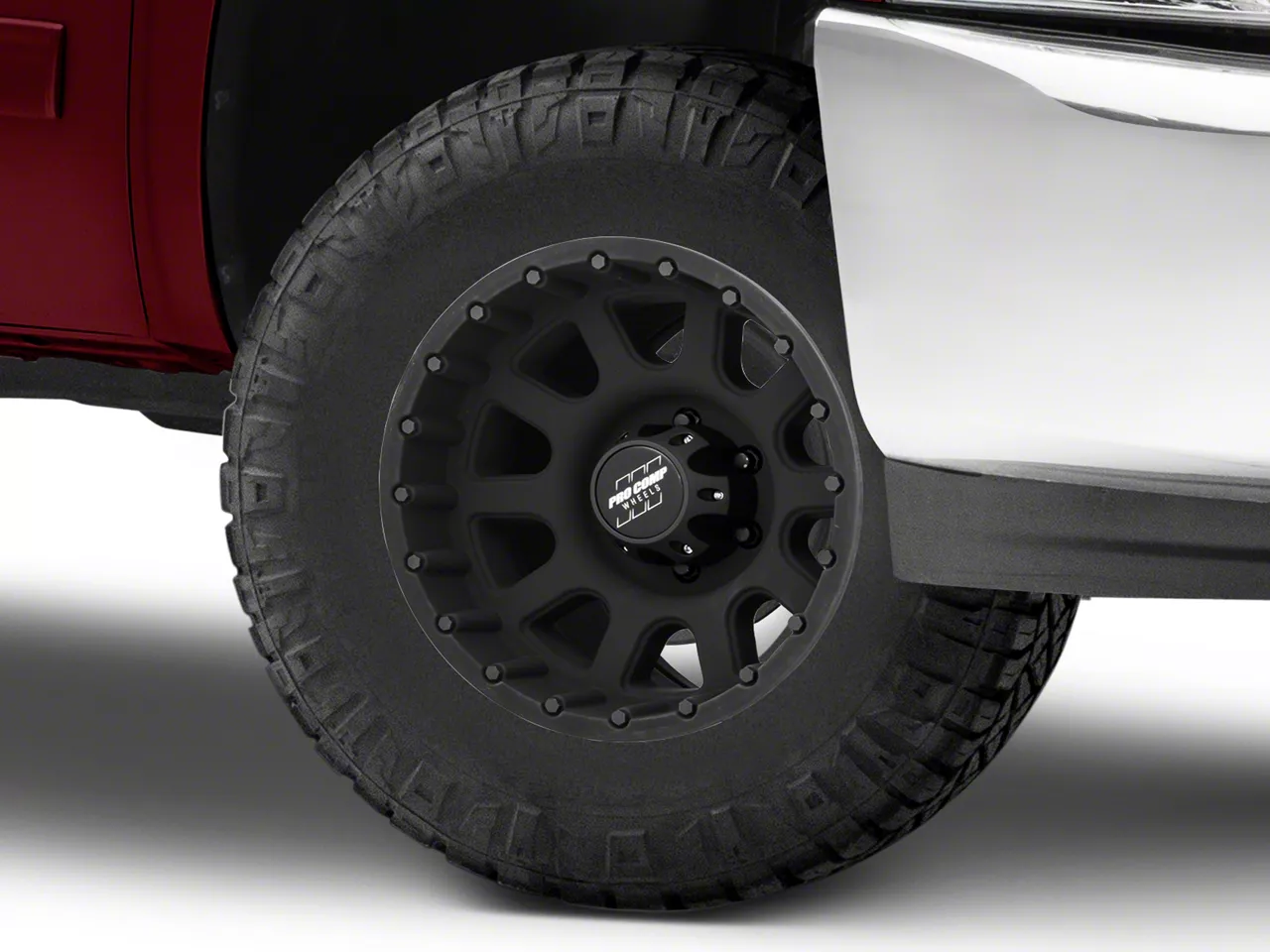 Pro Comp Wheels Silverado 32 Series Matte Black 6-Lug Wheel - 17x9 ...