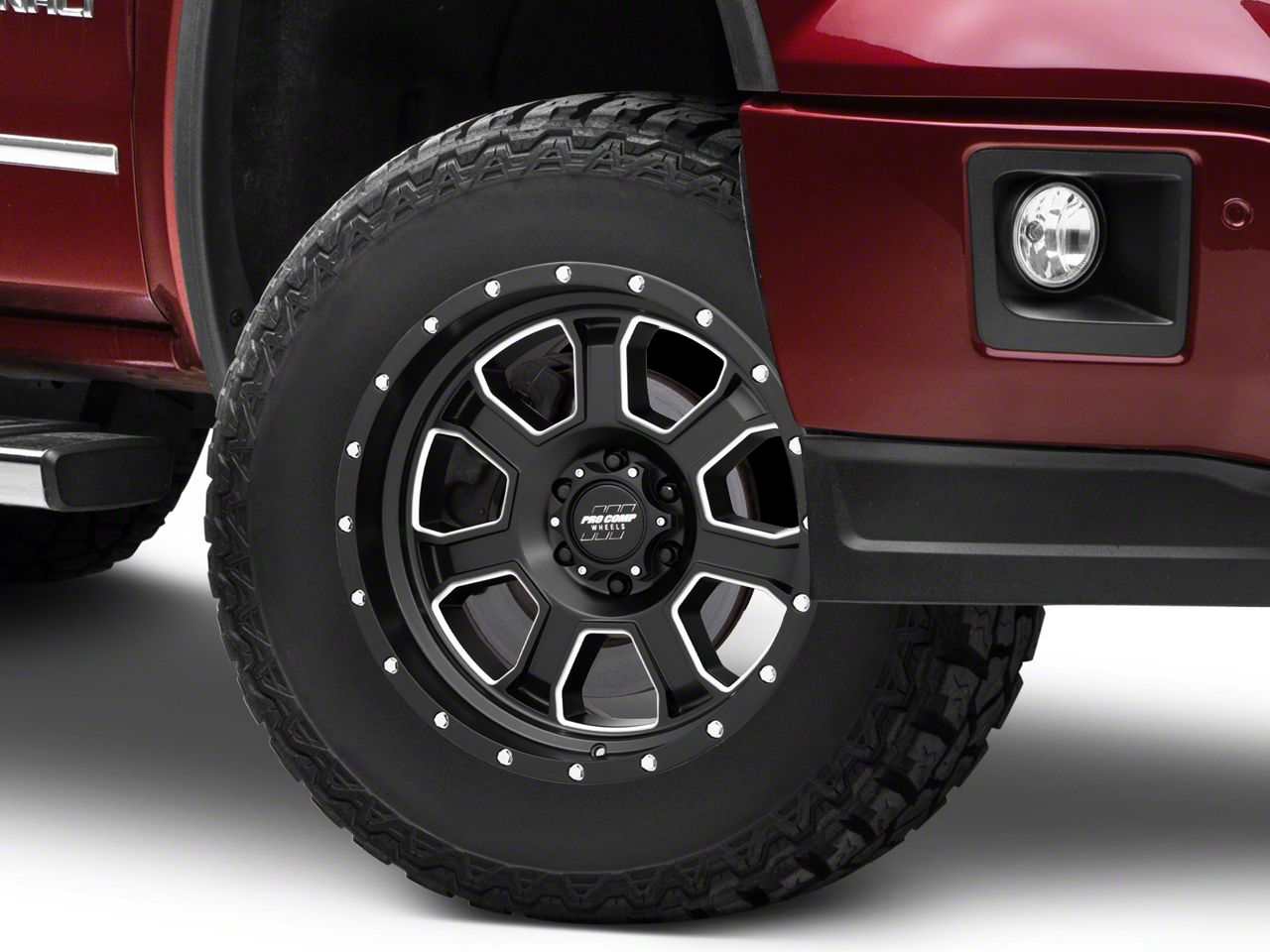Pro Comp Wheels Sierra 1500 Sledge Satin Black Milled 6-Lug Wheel; 17x9 ...