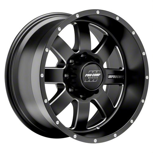 Pro Comp Wheels RAM Trilogy Satin Black 5-Lug Wheel - 20x10; -18mm ...