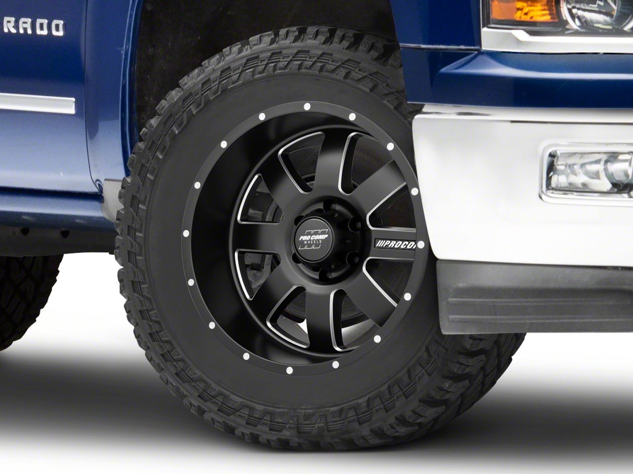 Pro Comp Wheels Silverado Trilogy Satin Black 6-Lug Wheel - 20x10 ...