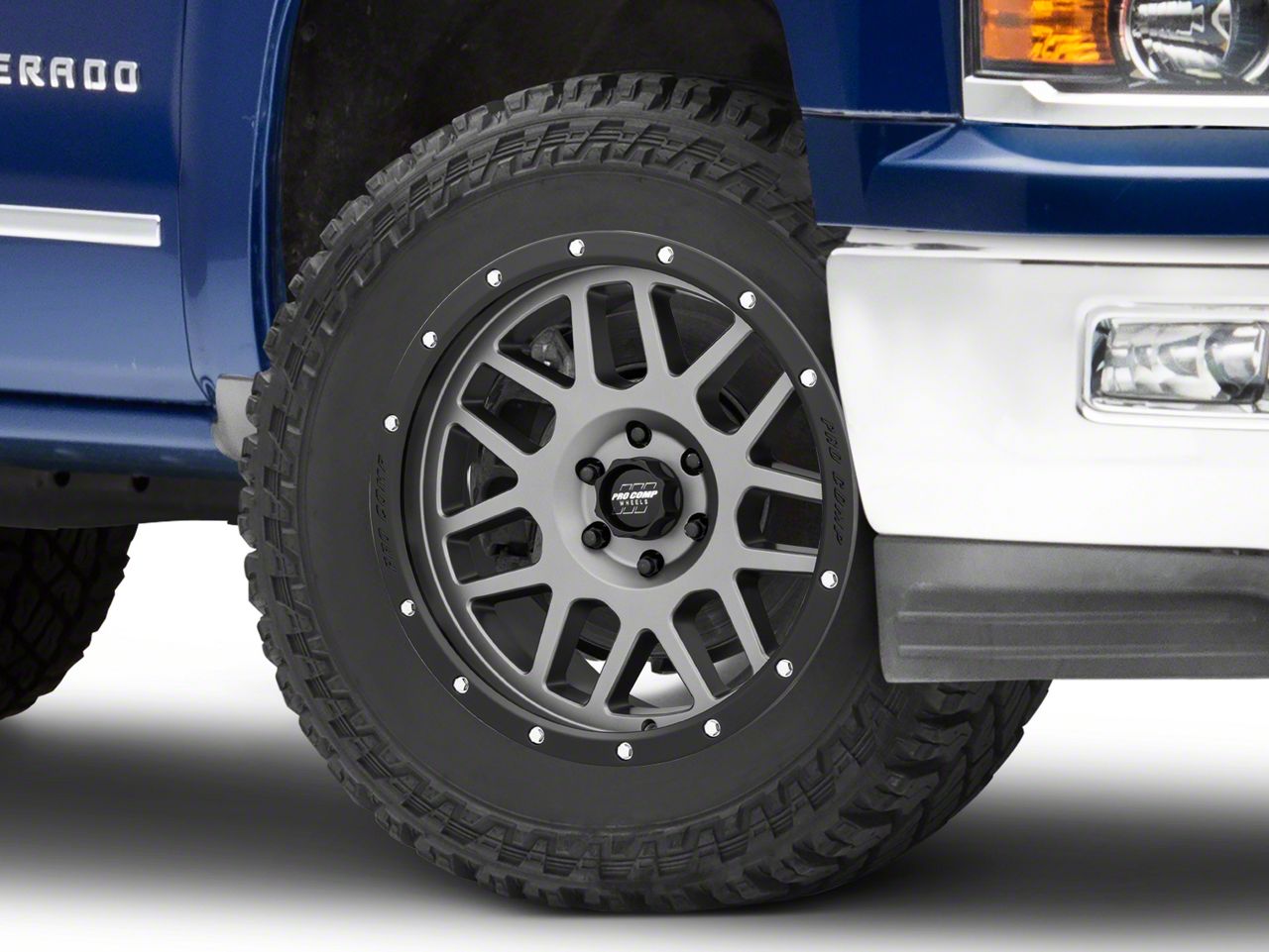 Pro Comp Wheels Silverado Vertigo Matte Graphite 6-Lug Wheel - 20x9 ...