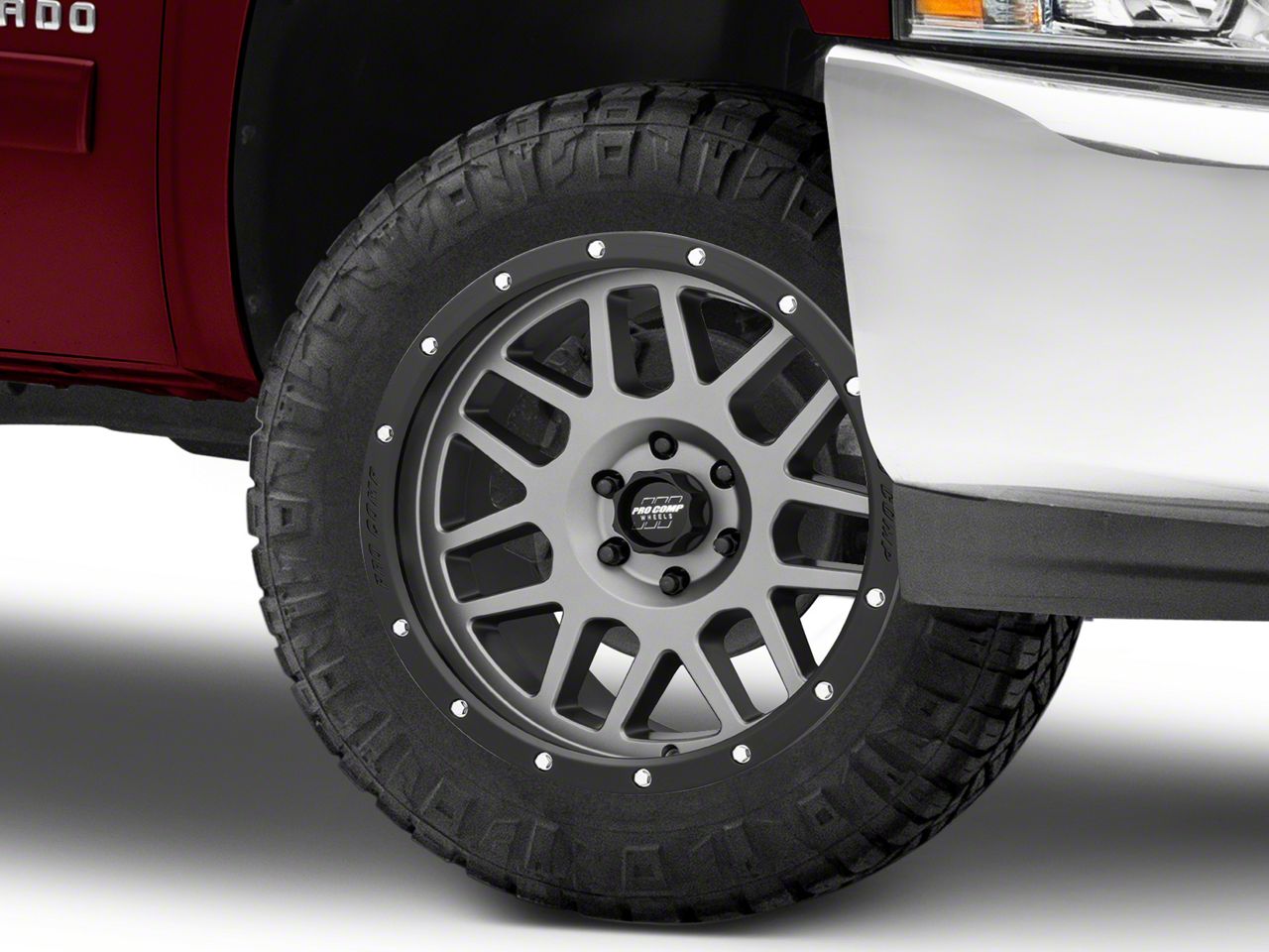 Pro Comp Wheels Silverado Vertigo Matte Graphite 6-Lug Wheel - 20x9 ...