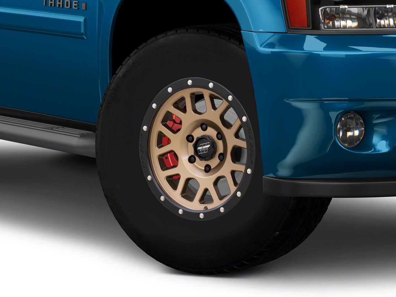 Pro Comp Wheels Silverado 1500 Vertigo Matte Bronze with Black Lip 6 ...
