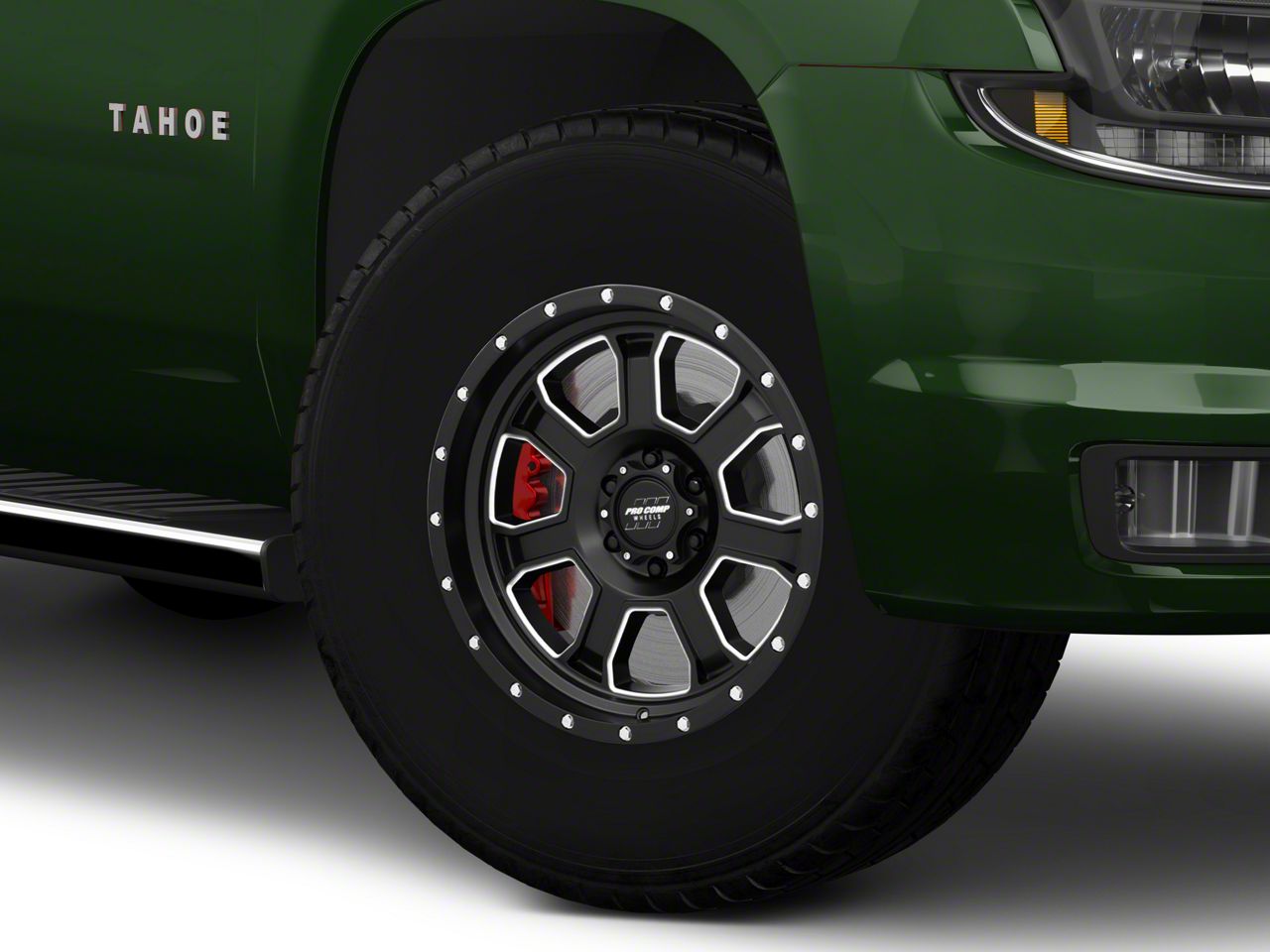 Pro Comp Wheels Tahoe Sledge Satin Black Milled 6-Lug Wheel; 17x9; -6mm ...
