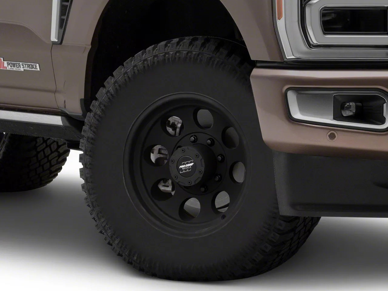 Pro Comp Wheels F-250 Super Duty 69 Series Vintage Flat Black 8-Lug ...