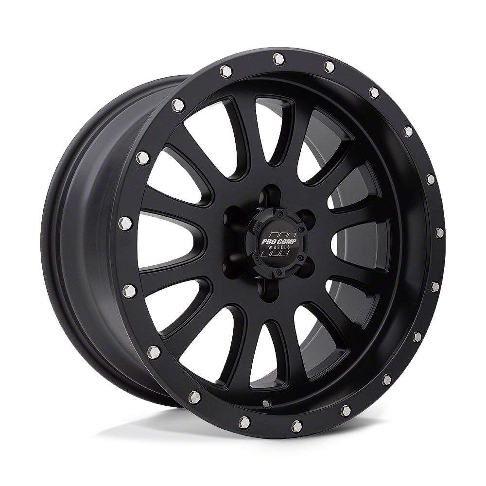 Pro Comp Wheels Canyon Syndrome Satin Black 6-Lug Wheel; 20x9; 0mm ...