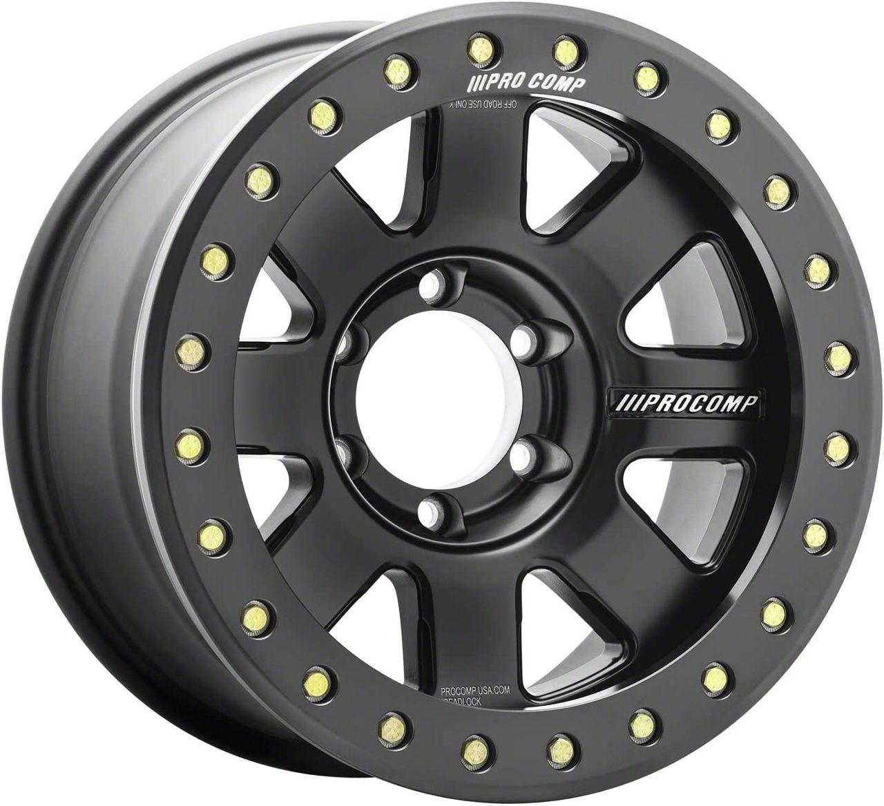 Pro Comp Wheels Colorado Trilogy Race Satin Black 6-Lug Wheel; 17x9 ...