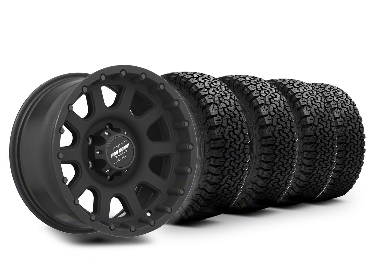 F-150 17x9 Pro Comp 32 Series Wheel & 33in BF Goodrich All-Terrain T/A ...