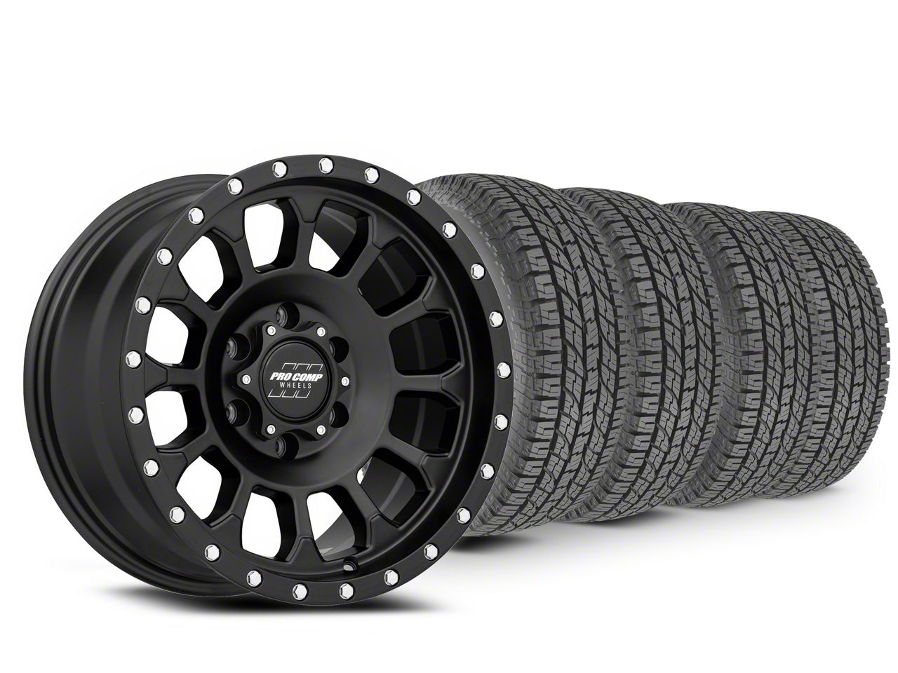 F-150 17x8.5 Pro Comp Rockwell Wheel & 33in Yokohama All-Terrain ...