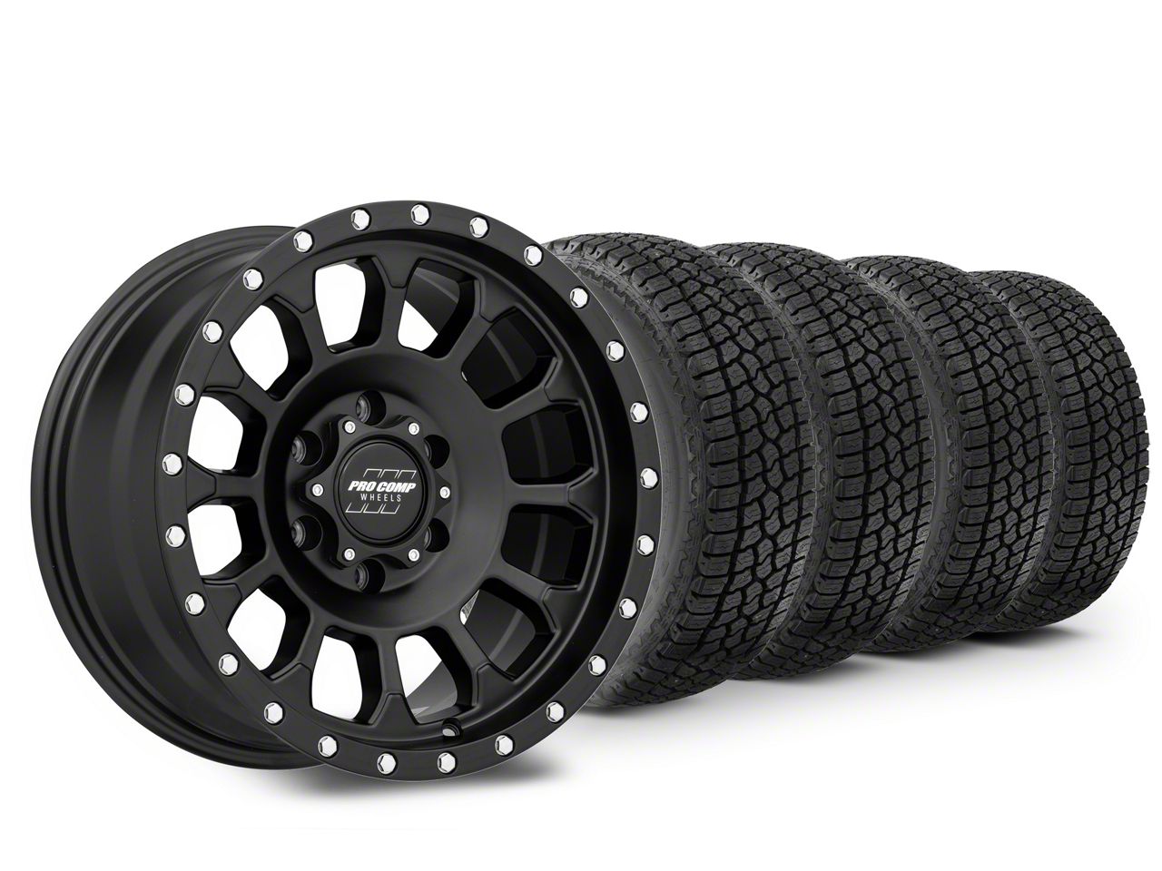 F-150 17x8.5 Pro Comp Rockwell Wheel & 33in Milestar All-Terrain ...