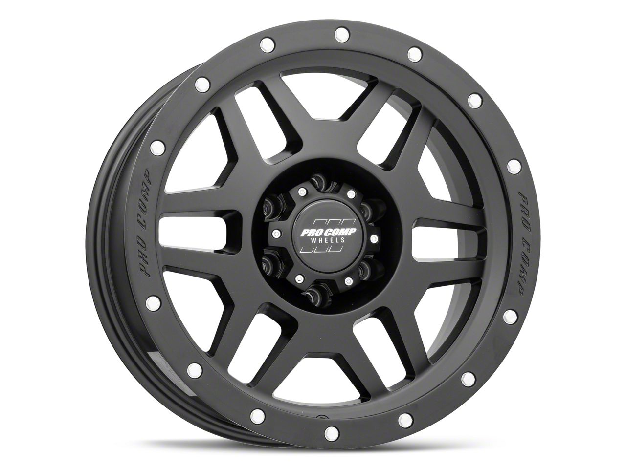 Pro Comp Wheels RAM 1500 Phaser Satin Black 6-Lug Wheel; 18x9; 12mm ...