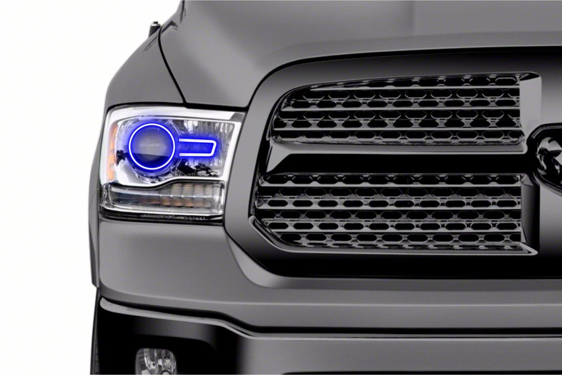Profile RAM 1500 Prism Fitted Halos; RGB LED47 (13-18 RAM 1500 w ...