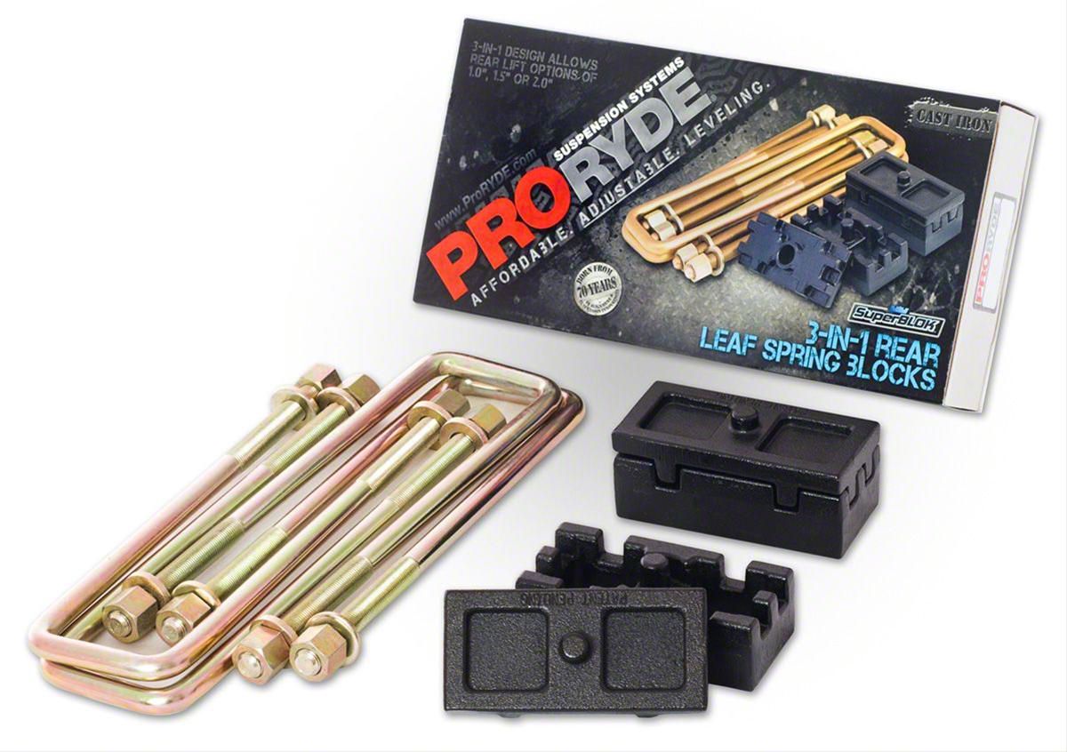 ProRYDE Sierra 3500 3-in-1 Adjustable Rear Lift Block Kit 52-1200G (07 ...