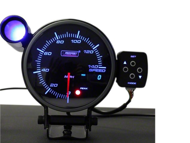 Prosport Sierra 1500 95mm Electronic Speedometer; 0-140 MPH ...