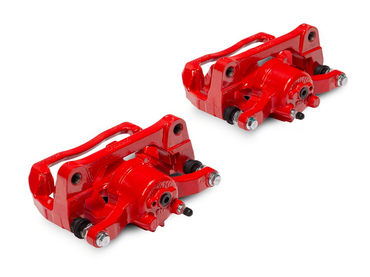 C&L F-150 Performance Rear Brake Calipers; Red T579035 (12-14 2WD/4WD F ...